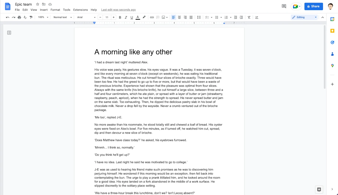 Talers vs Google Docs